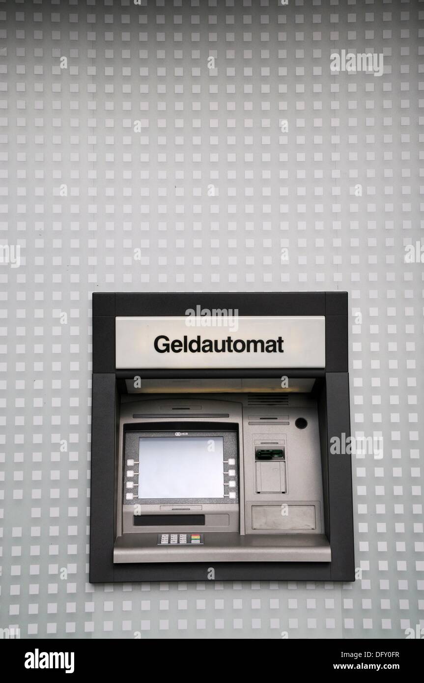 An ATM in Munich Stock Photo - Alamy