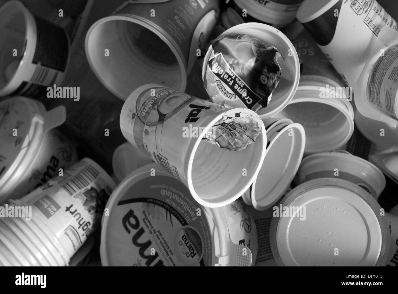 Plastic cups waste Black and White Stock Photos & Images - Alamy