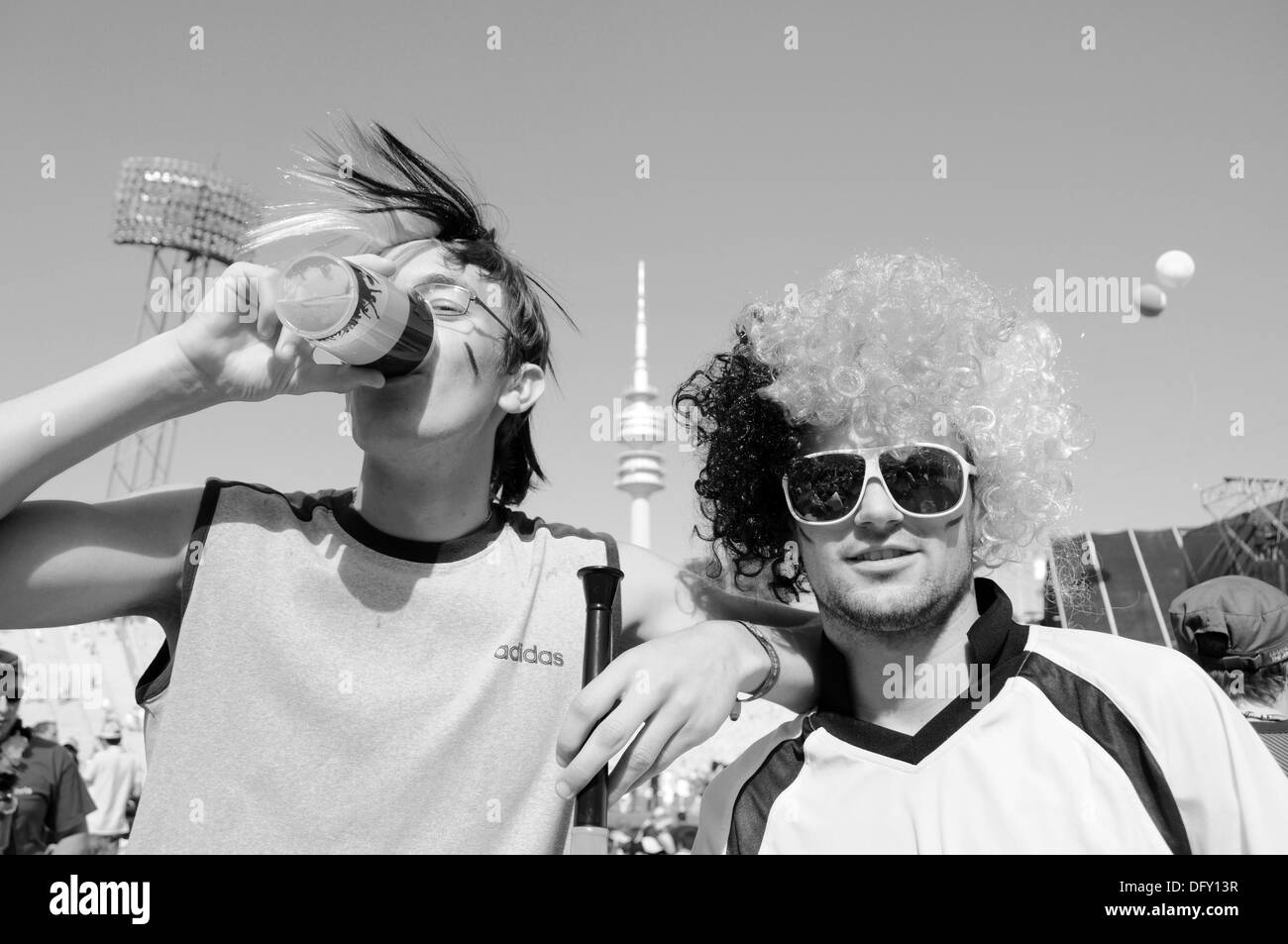 Olympic stadium munich flag hi-res stock photography and images - Alamy