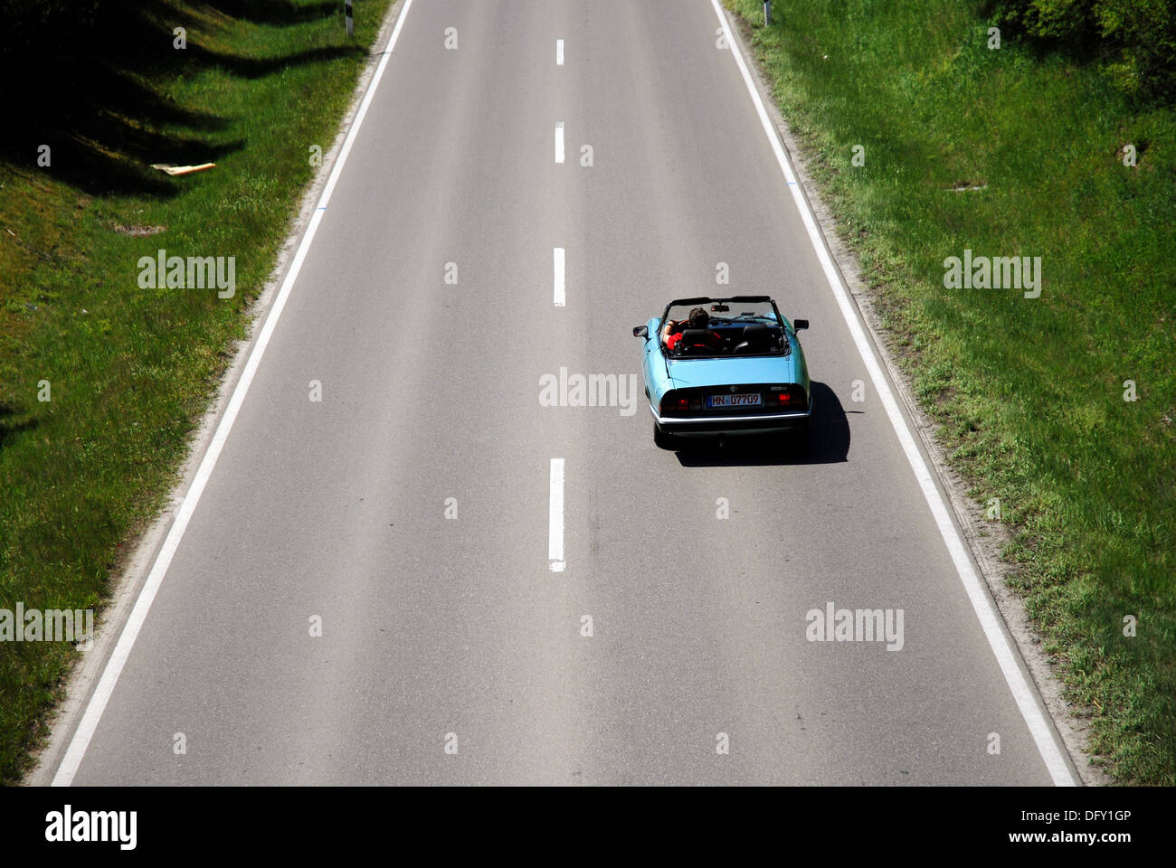 Cabriolet country road hi-res stock photography and images - Alamy