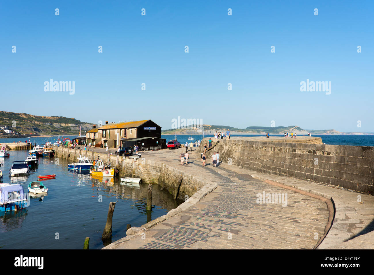 The Cobb at Lyme Regis, Dorset, England, UK Stock Photo - Alamy