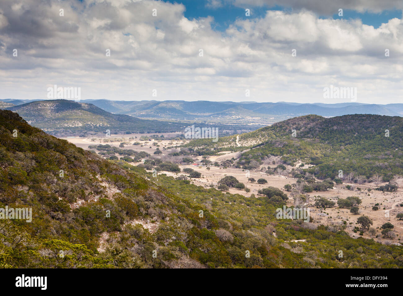 A valley view near Vanderpool and Medina in Texas, USA Stock Photo - Alamy