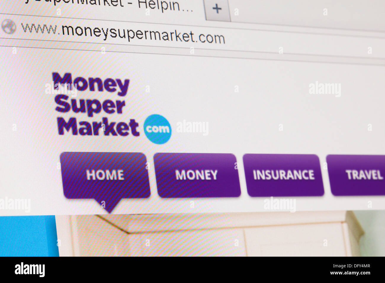 Moneysupermarket webpage hi-res stock photography and images - Alamy