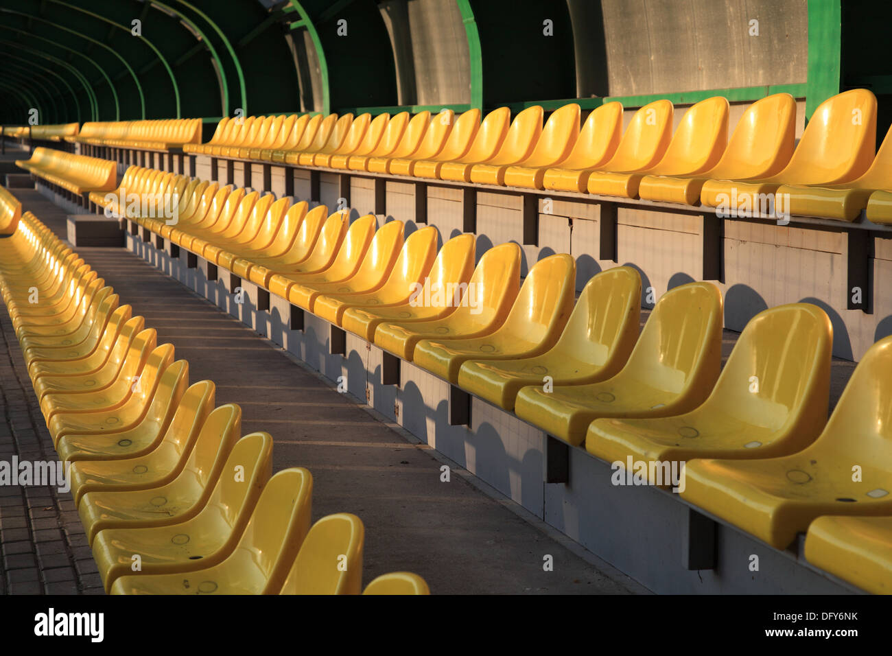 Spectators sit in stands hi-res stock photography and images - Alamy