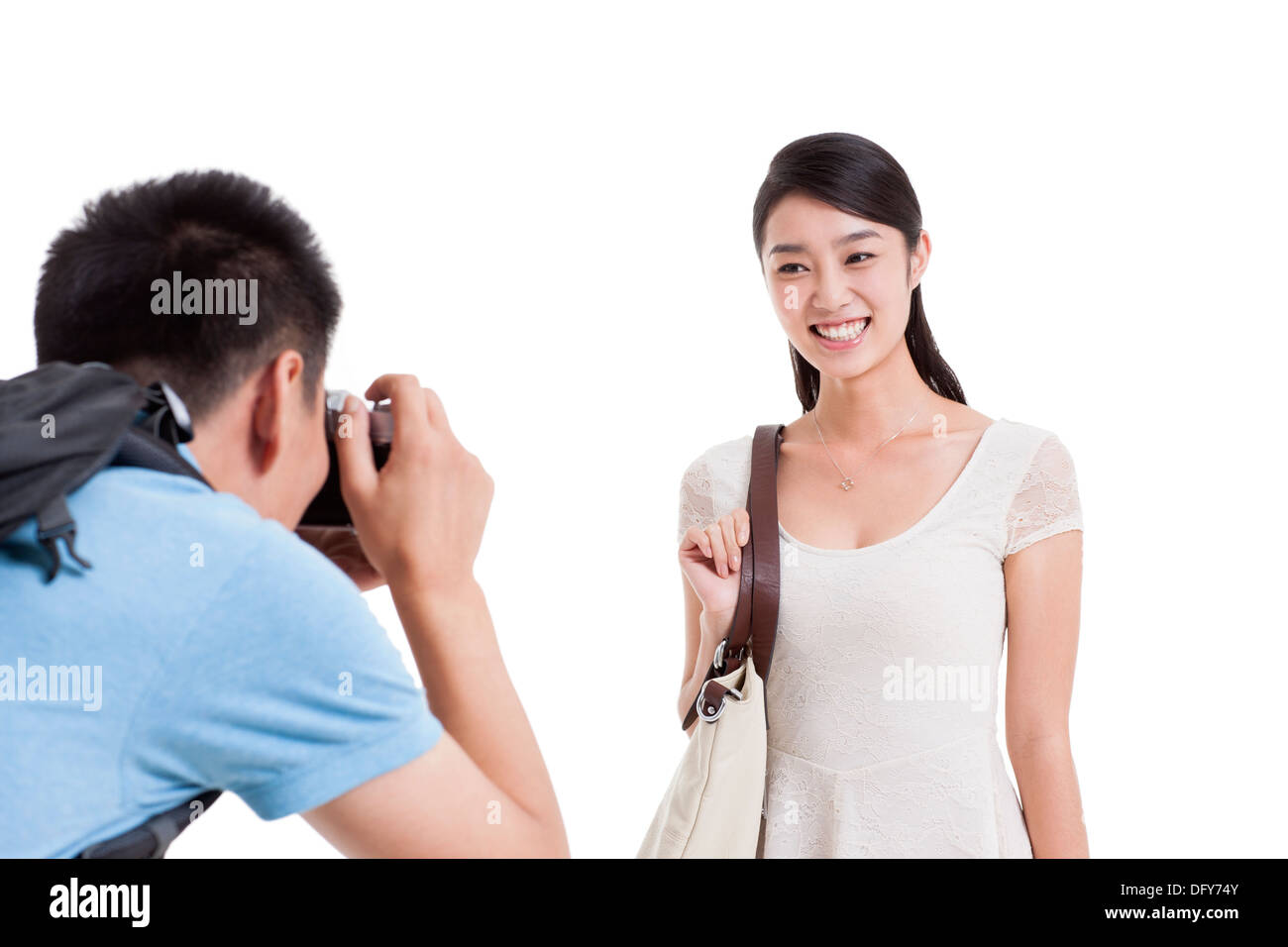 Man carrying bag over shoulder hi-res stock photography and images - Alamy