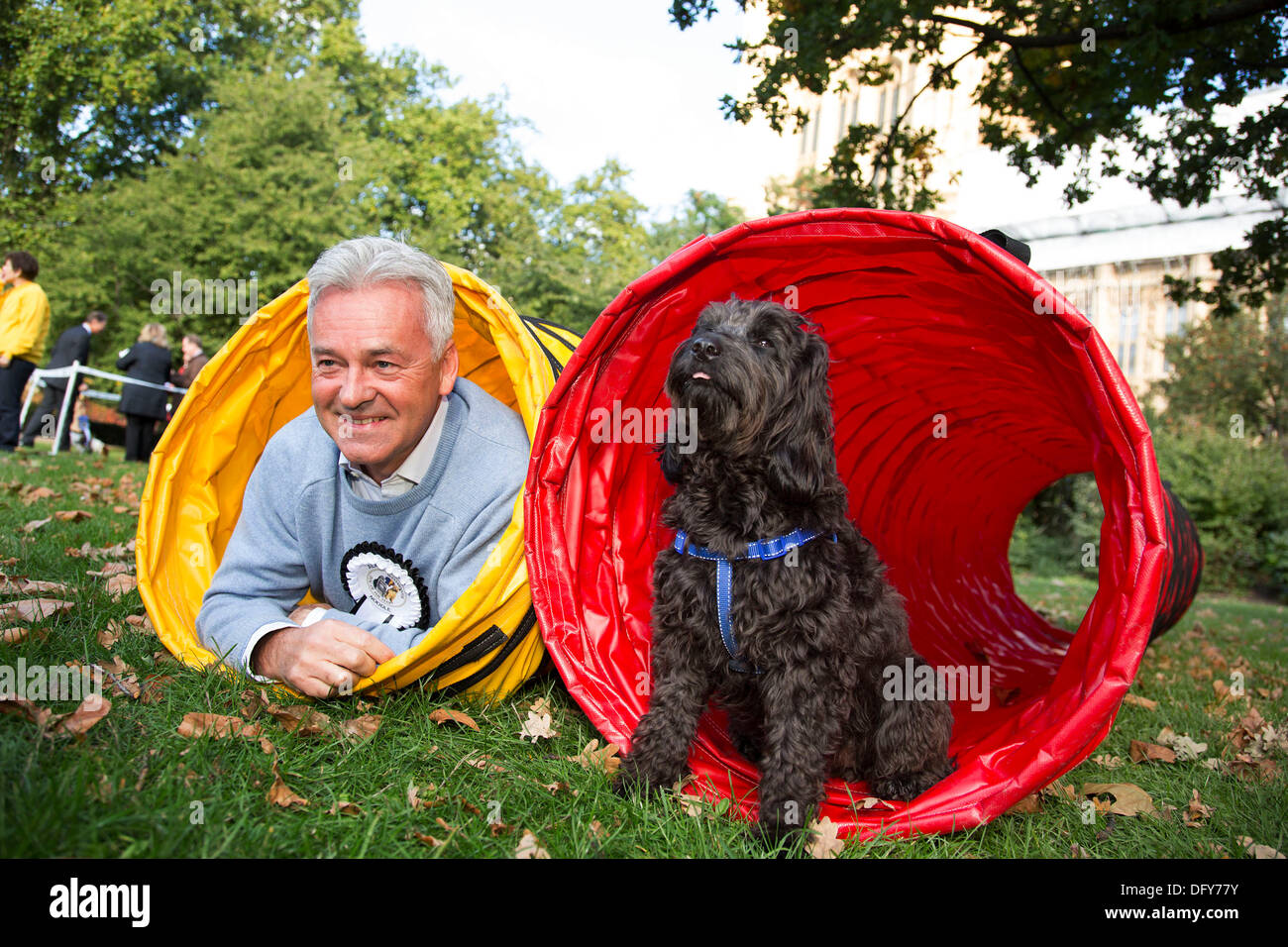 London, UK. Thursday 10th October 2013. The winner Alan Duncan MP and ...