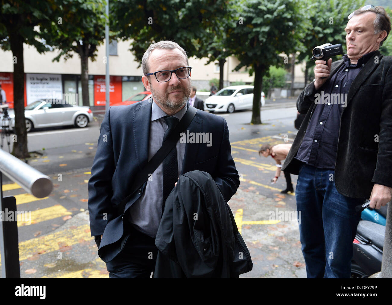 Petr Kraus arrives to a criminal court in Bellinzona, Switzerland on ...