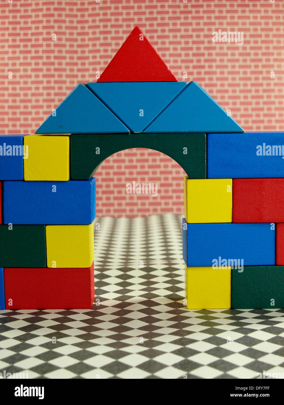 Wooden building blocks hi-res stock photography and images - Alamy