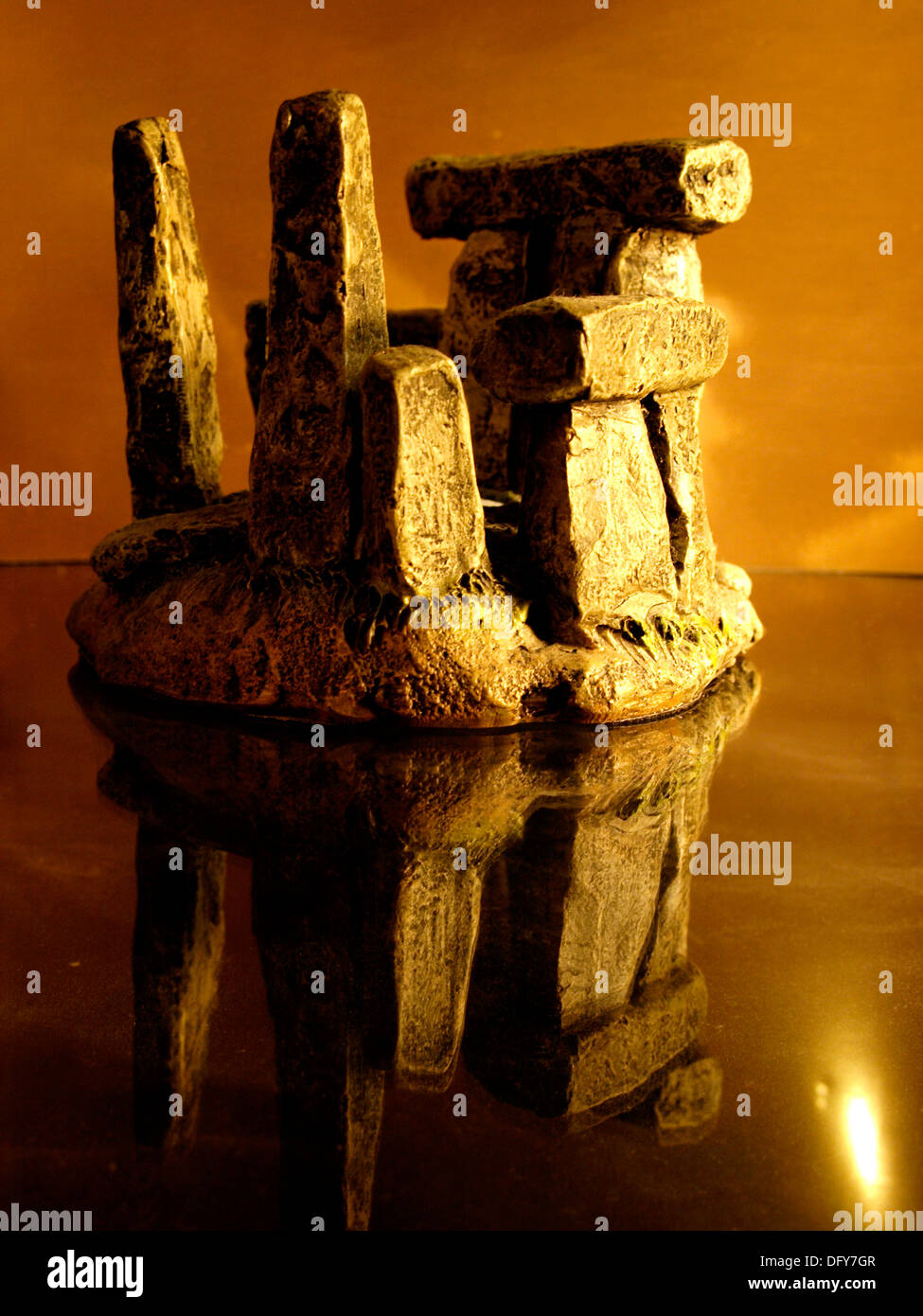 Model of stone circle Stock Photo - Alamy