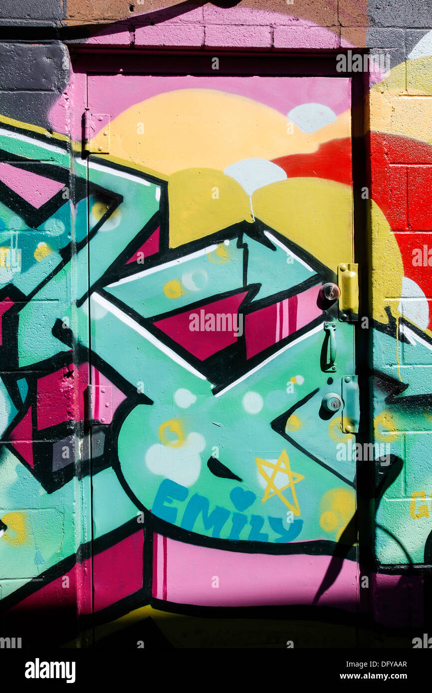 Graffiti and Wall Art as decoration and Art Deco on outdoor wall in ...