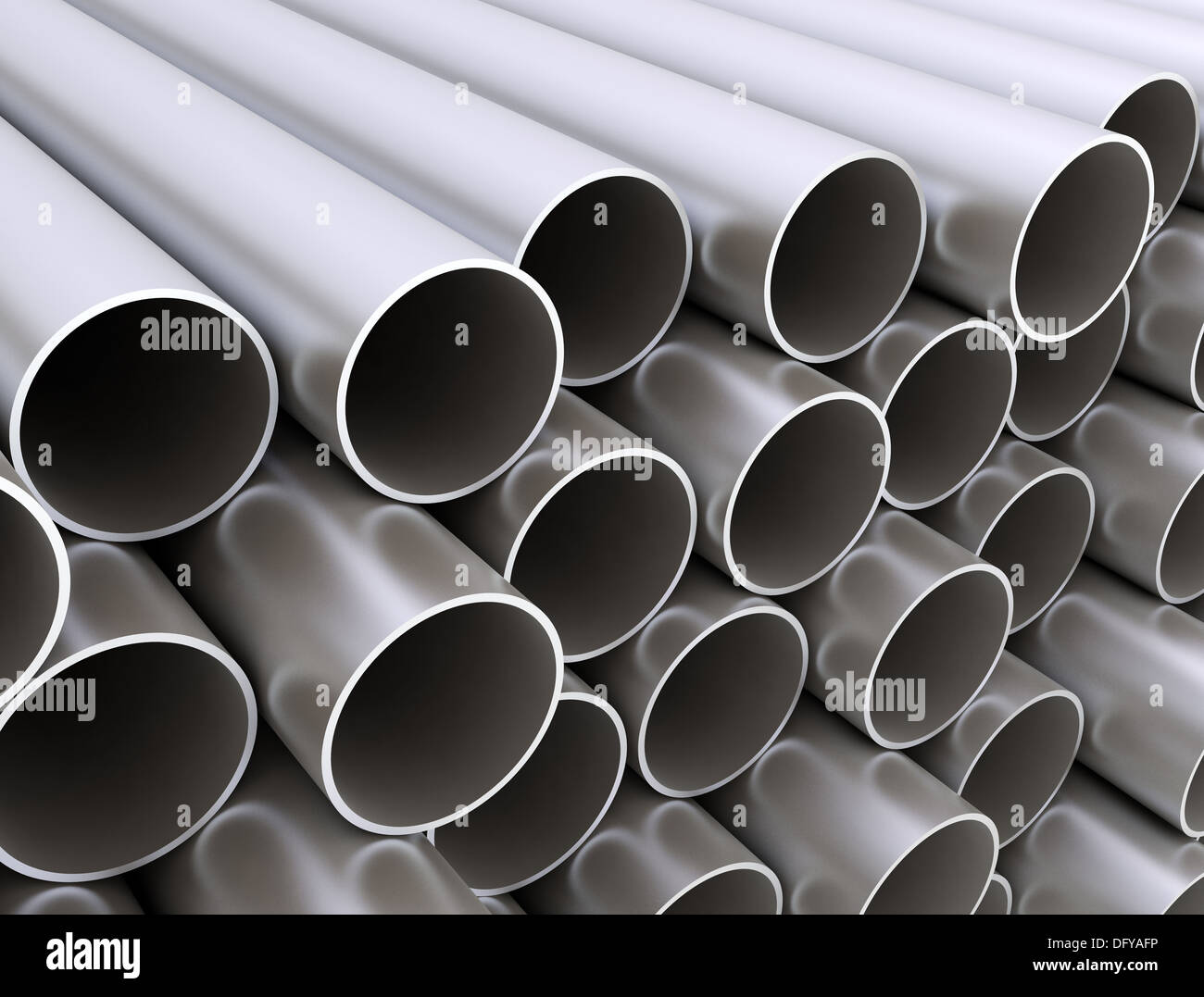 Close up image of metal industrial tubes Stock Photo - Alamy