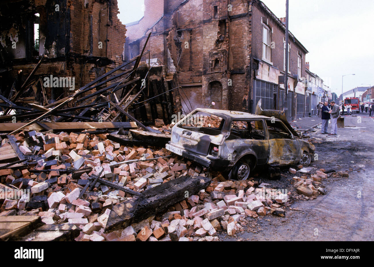 Handsworth Riots, Birmingham, England. 1985 The second Handsworth riots ...