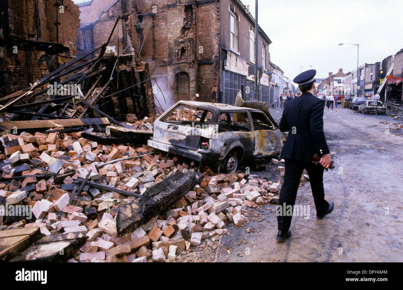 Handsworth Riots, Birmingham, England. 1985 The second Handsworth riots ...