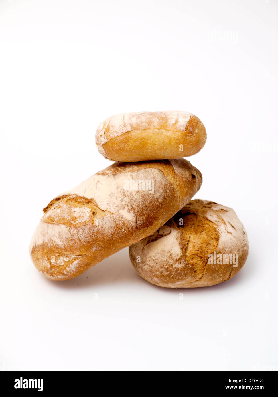 Bread isolated on white background Stock Photo - Alamy