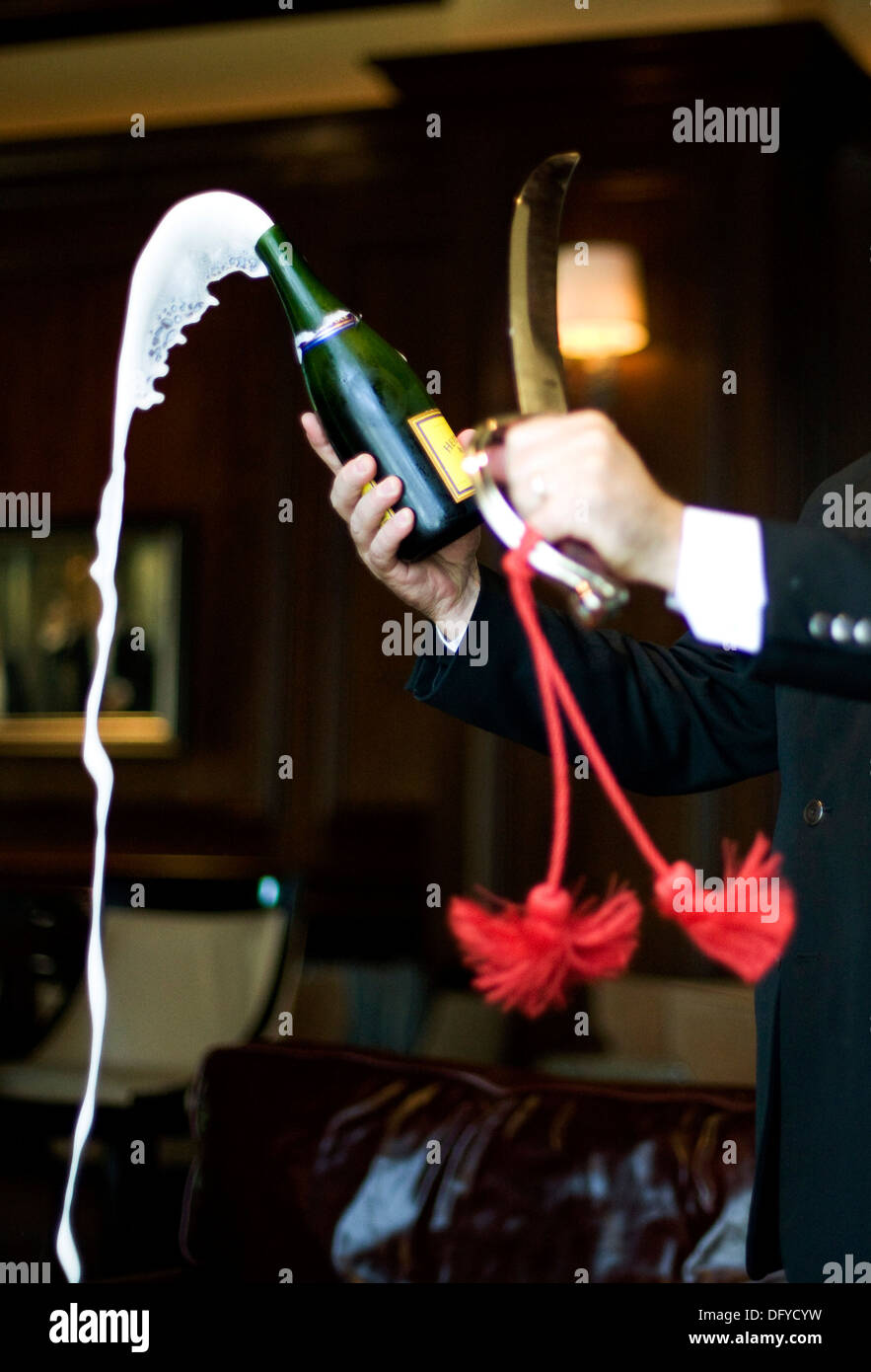 Sabering Champagne Bottle High Resolution Stock Photography and Images ...