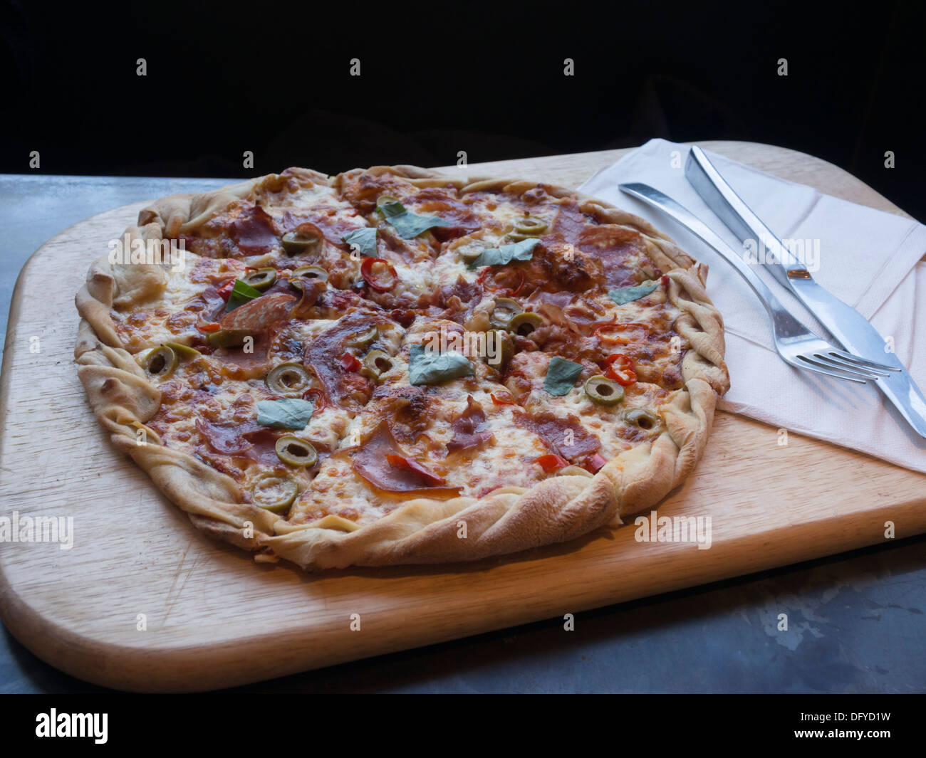 Hand Made Pizza High Resolution Stock Photography and Images - Alamy