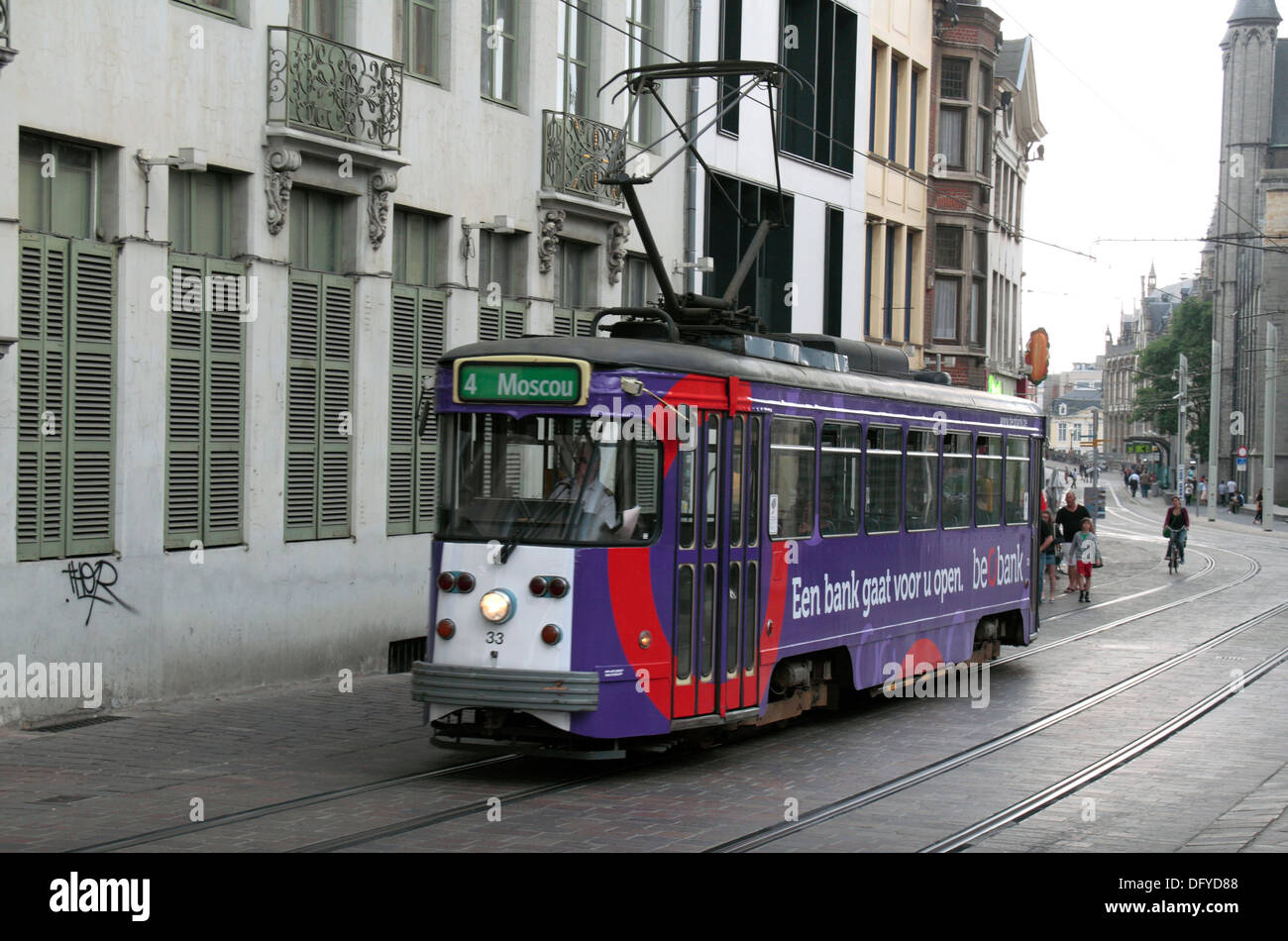 Tram ghent hi-res stock photography and images - Alamy