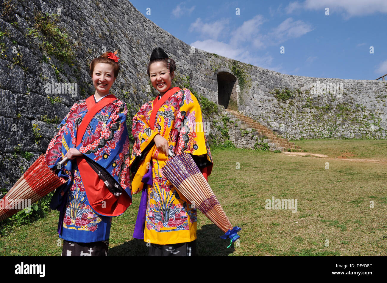 Young traditional okinawan hi-res stock photography and images - Alamy