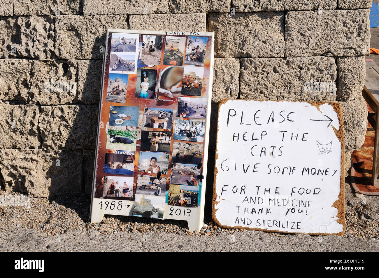 Do not feed the cats sign hi-res stock photography and images - Alamy