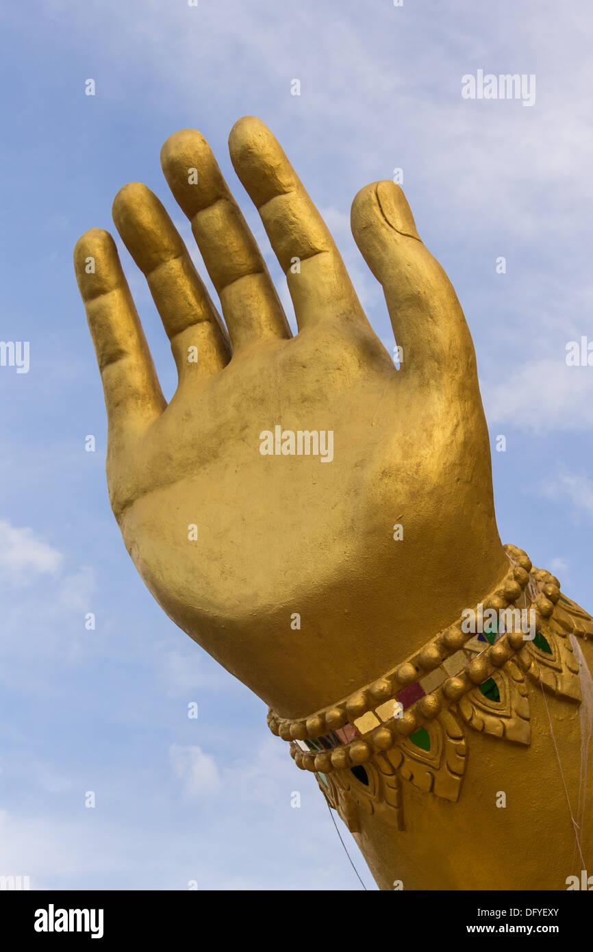 Hand of Golden statue of Ganesha Stock Photo - Alamy