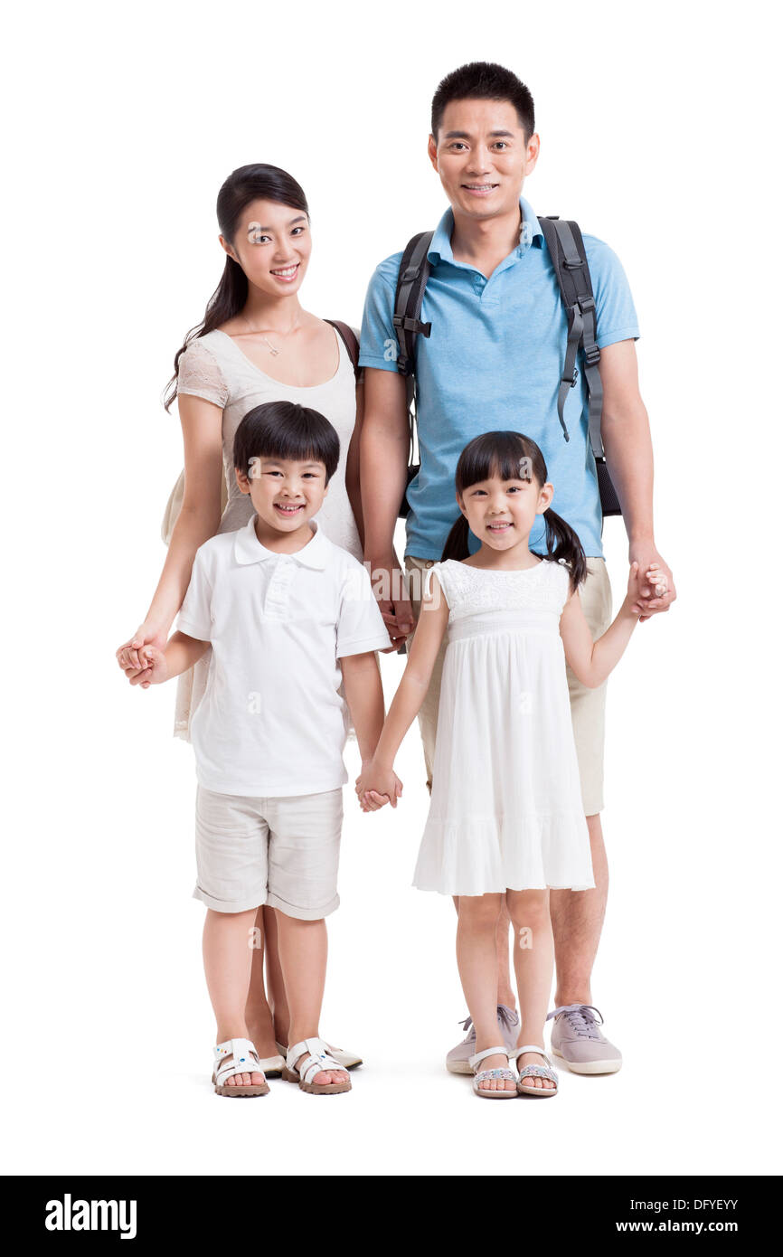 Two young girls hiking Cut Out Stock Images & Pictures - Alamy