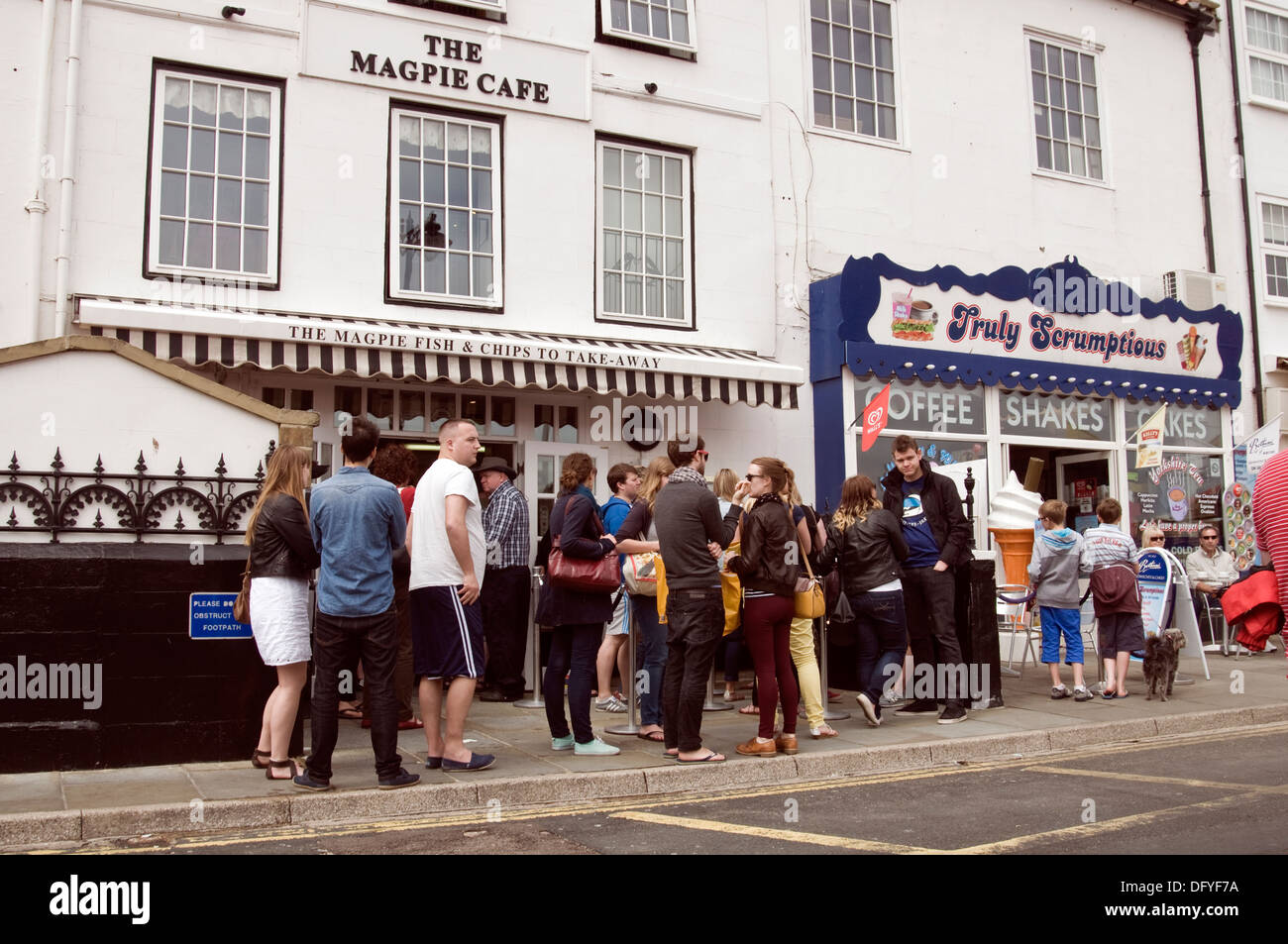 Whitby chip shop town fame hi-res stock photography and images - Alamy