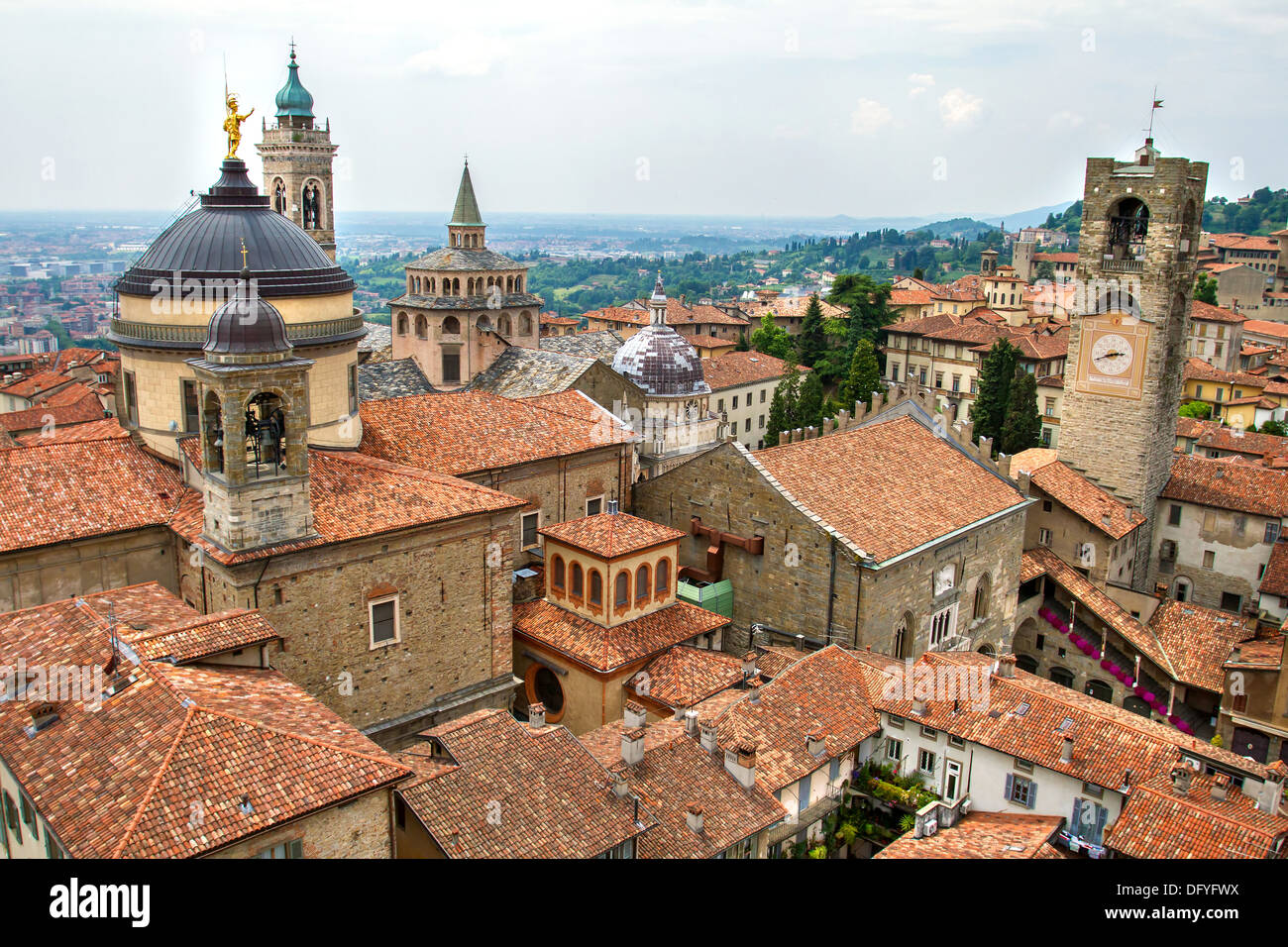Bergamo italy view hi-res stock photography and images - Alamy