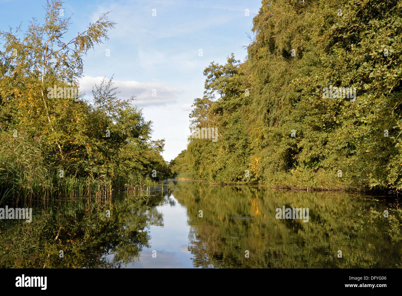 North Walsham and Dilham Canal near Wayford Bridge, Norfolk, Broads ...