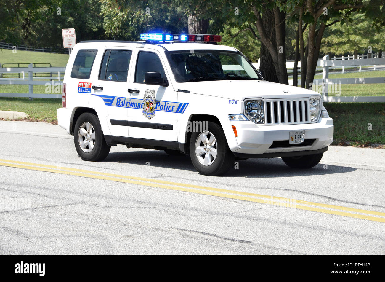 Cop car baltimore hi-res stock photography and images - Alamy