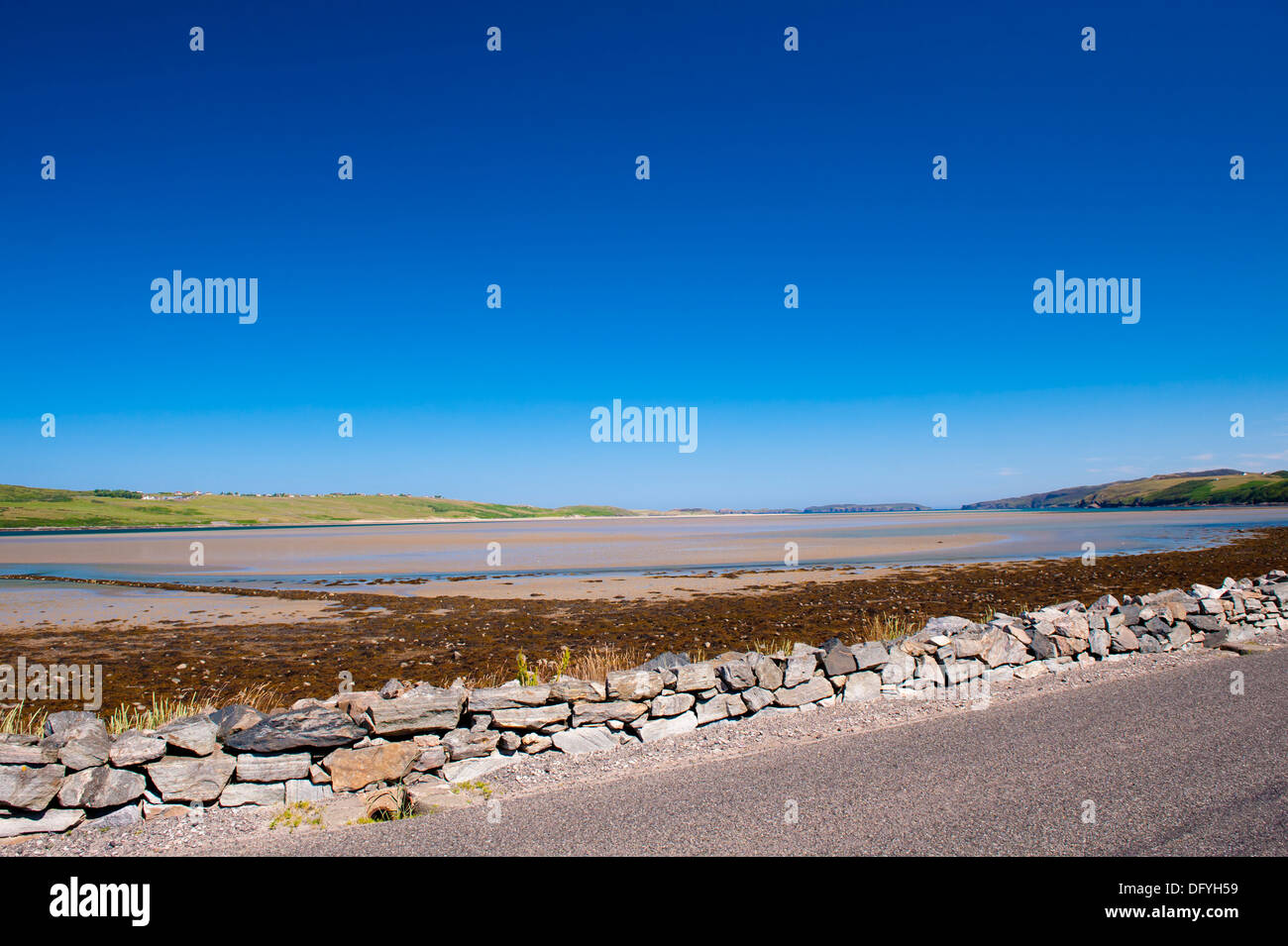 traditional Scottish drystone wall at sea coast Stock Photo - Alamy