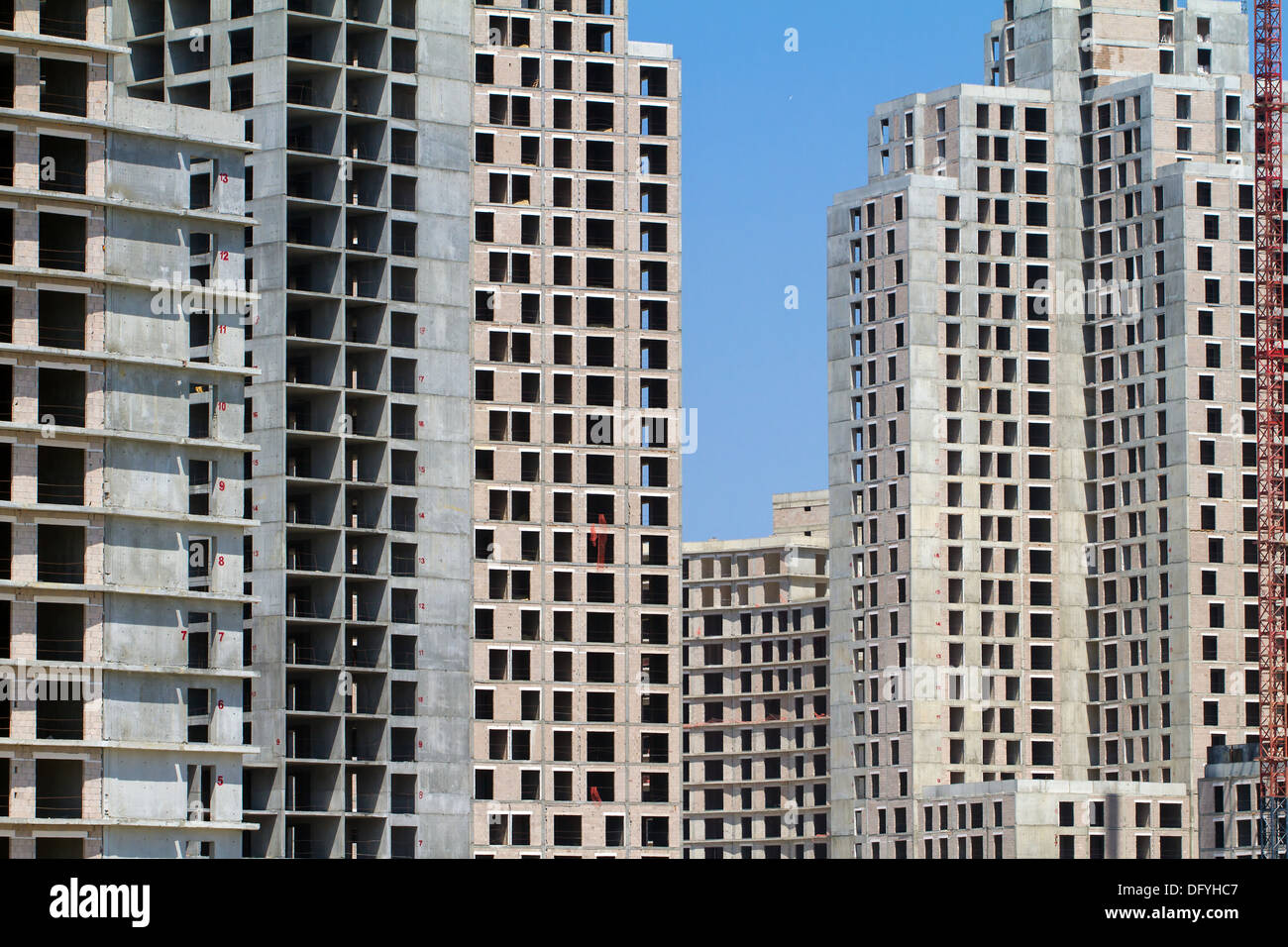 Construction of high residential or office buildings Stock Photo - Alamy