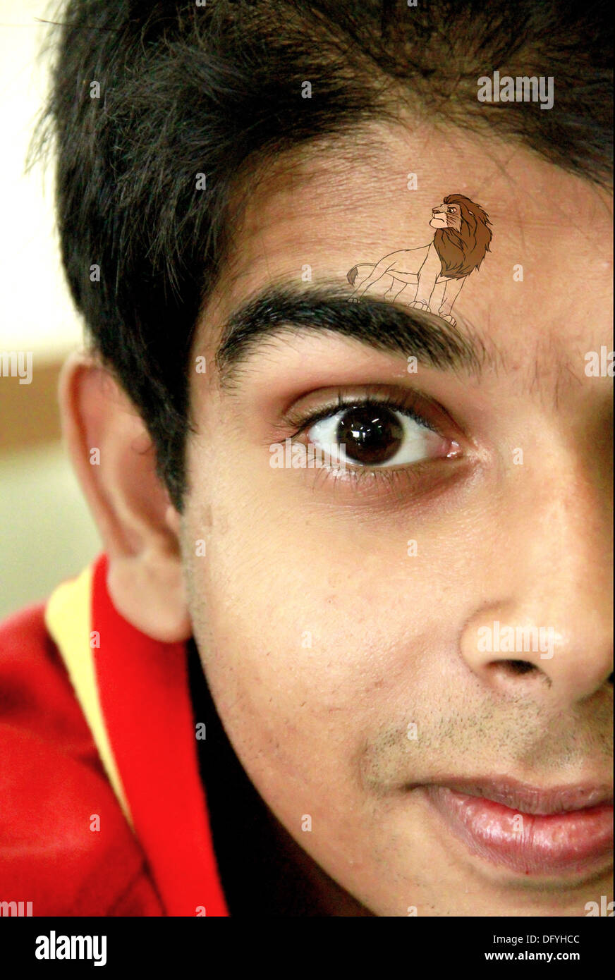 Courage, happiness, determination, portrait Stock Photo - Alamy