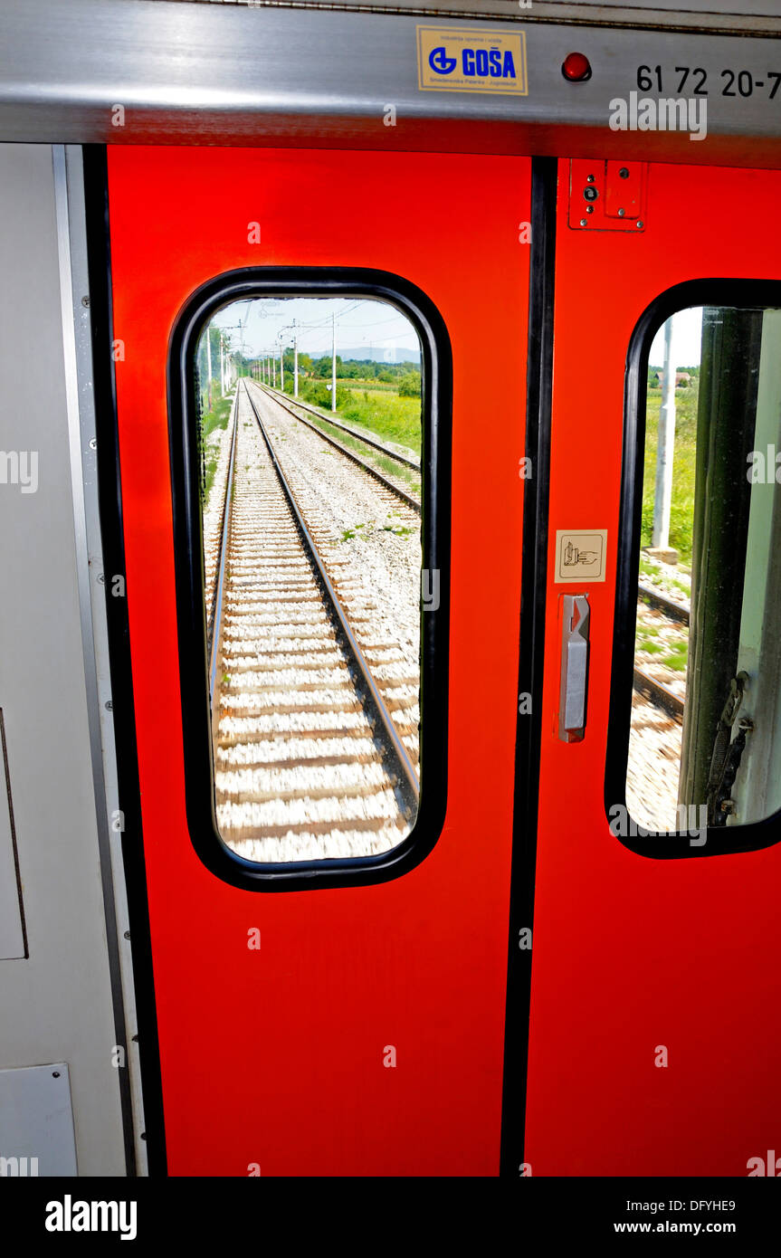 Rear of a train hi-res stock photography and images - Alamy
