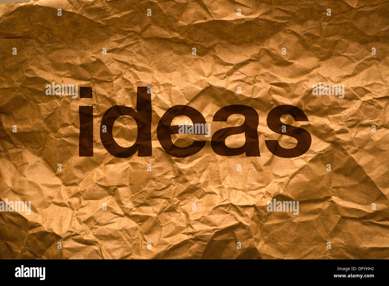 Wrong ideas on crumpled hi-res stock photography and images - Alamy