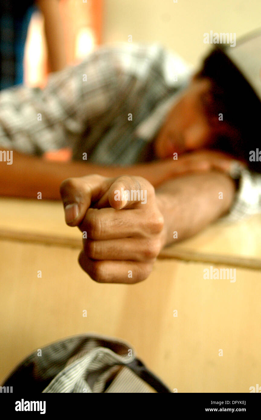 Person pointing outwards of the image Stock Photo - Alamy