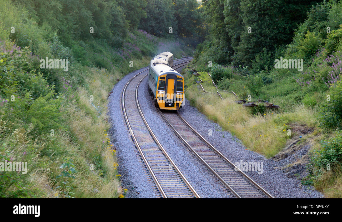British rail class 158 express sprinter diesel multiple unit train hi ...