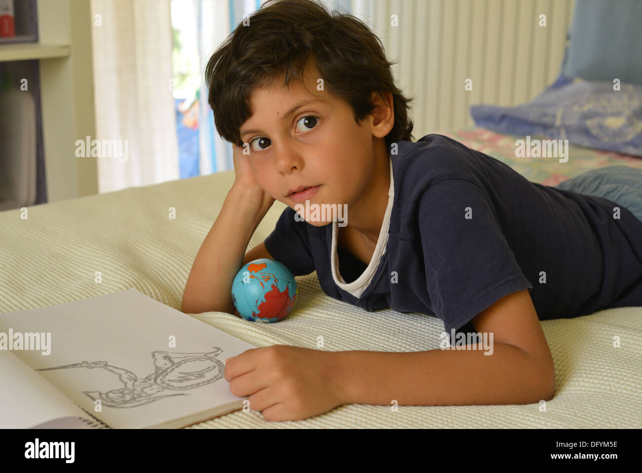 Boy making plans for the future Stock Photo - Alamy