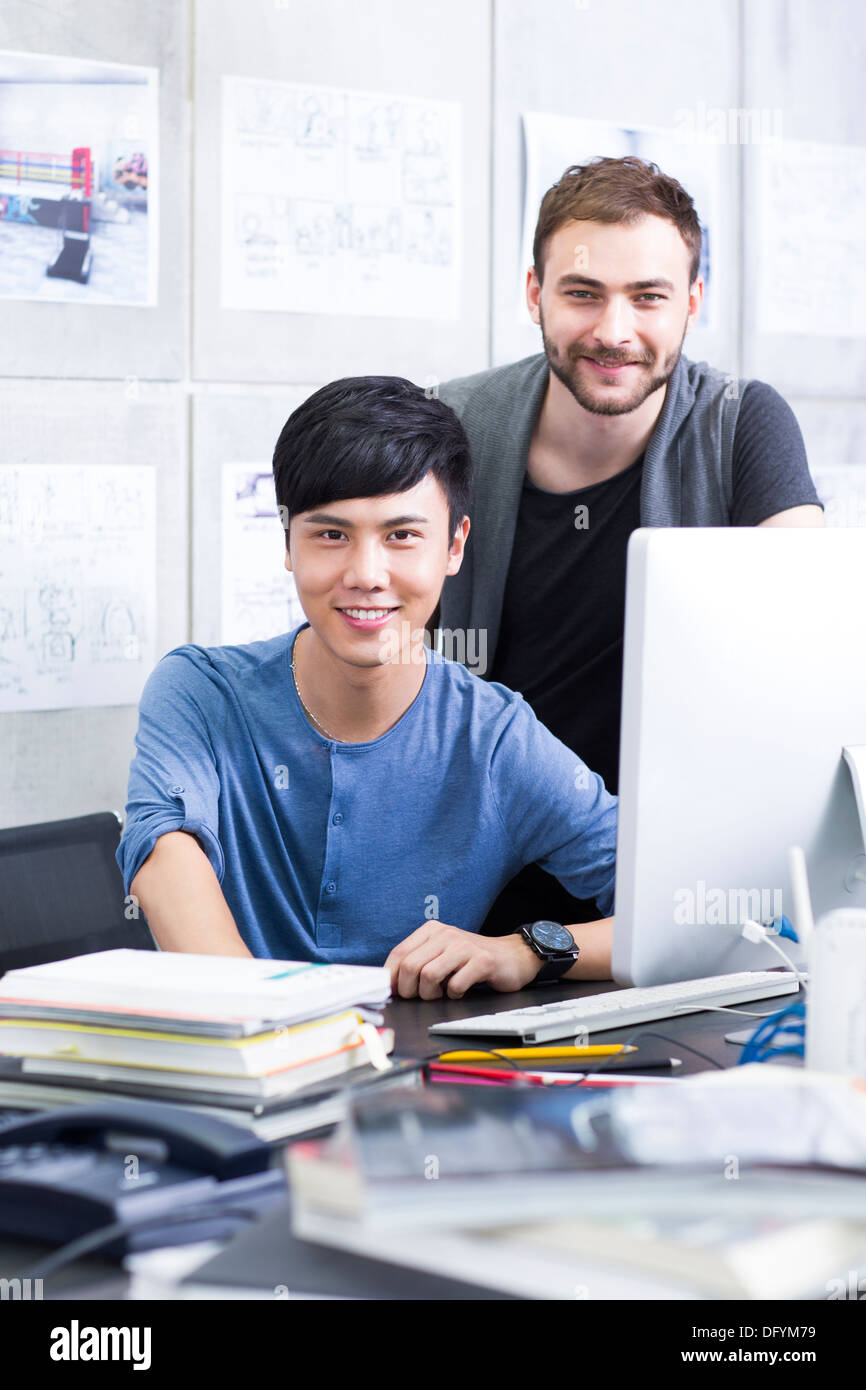 Portrait of office workers Stock Photo - Alamy