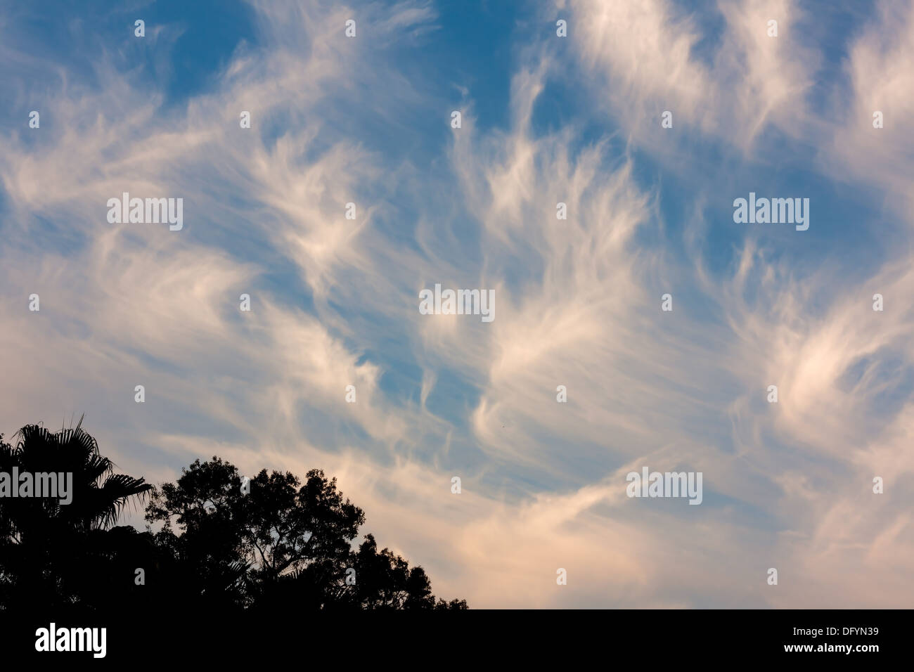 Mare's tail clouds hi-res stock photography and images - Alamy