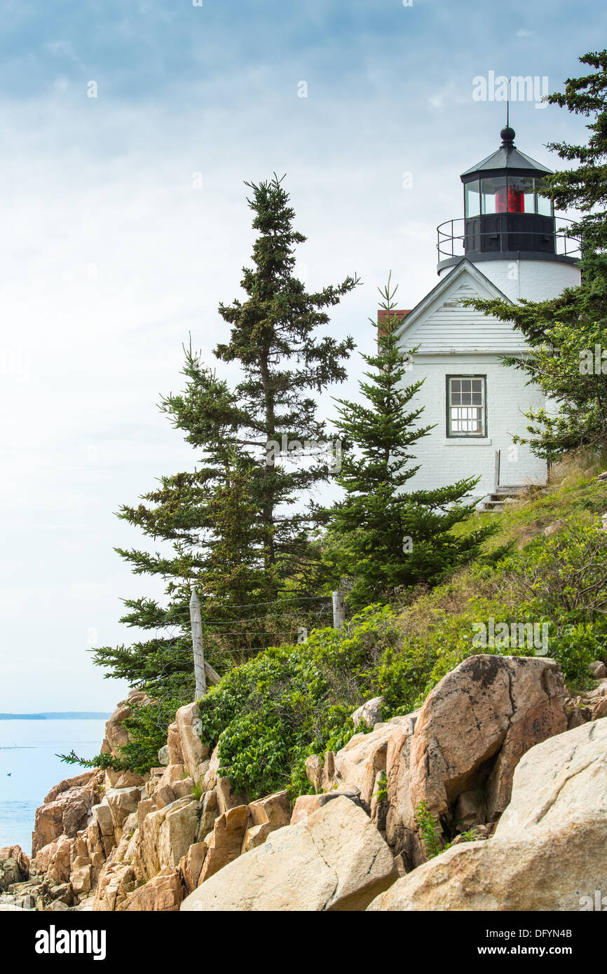 The Bass Harbor Light Station was built in 1858 and is one of several ...
