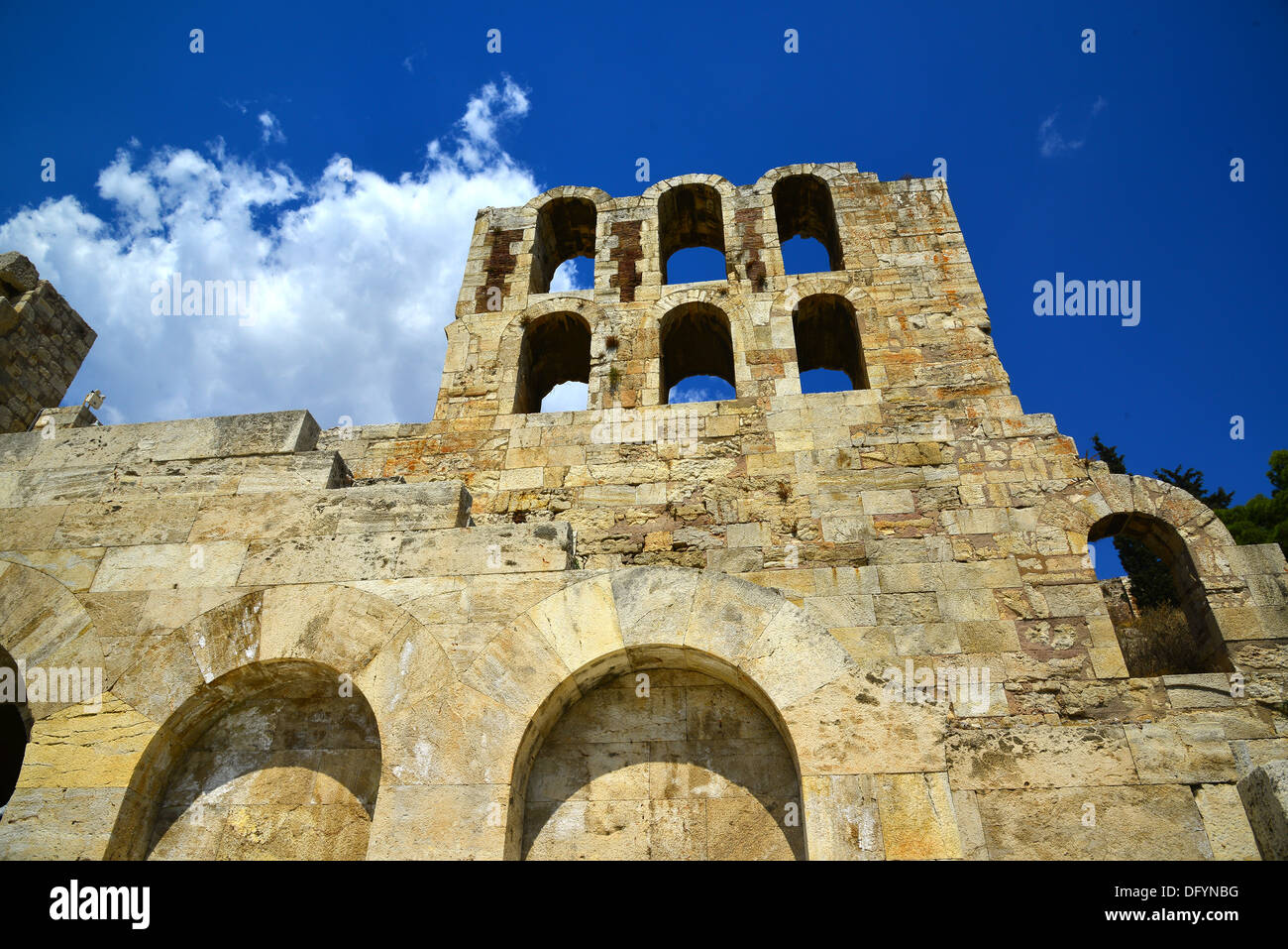 Ancient Roman Theater Herodus Atticus Stock Photo - Alamy