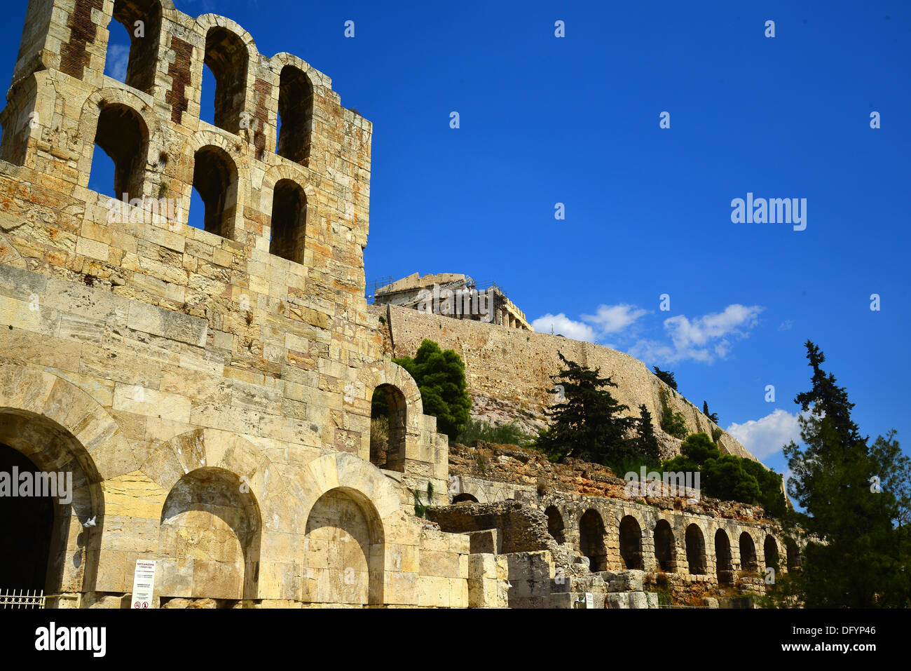 Athens, Greece - Acropolis holy rock Stock Photo - Alamy
