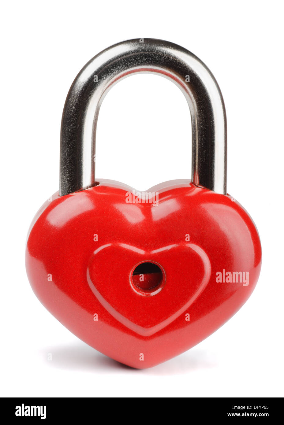 Red heart shaped padlock isolated on white Stock Photo - Alamy