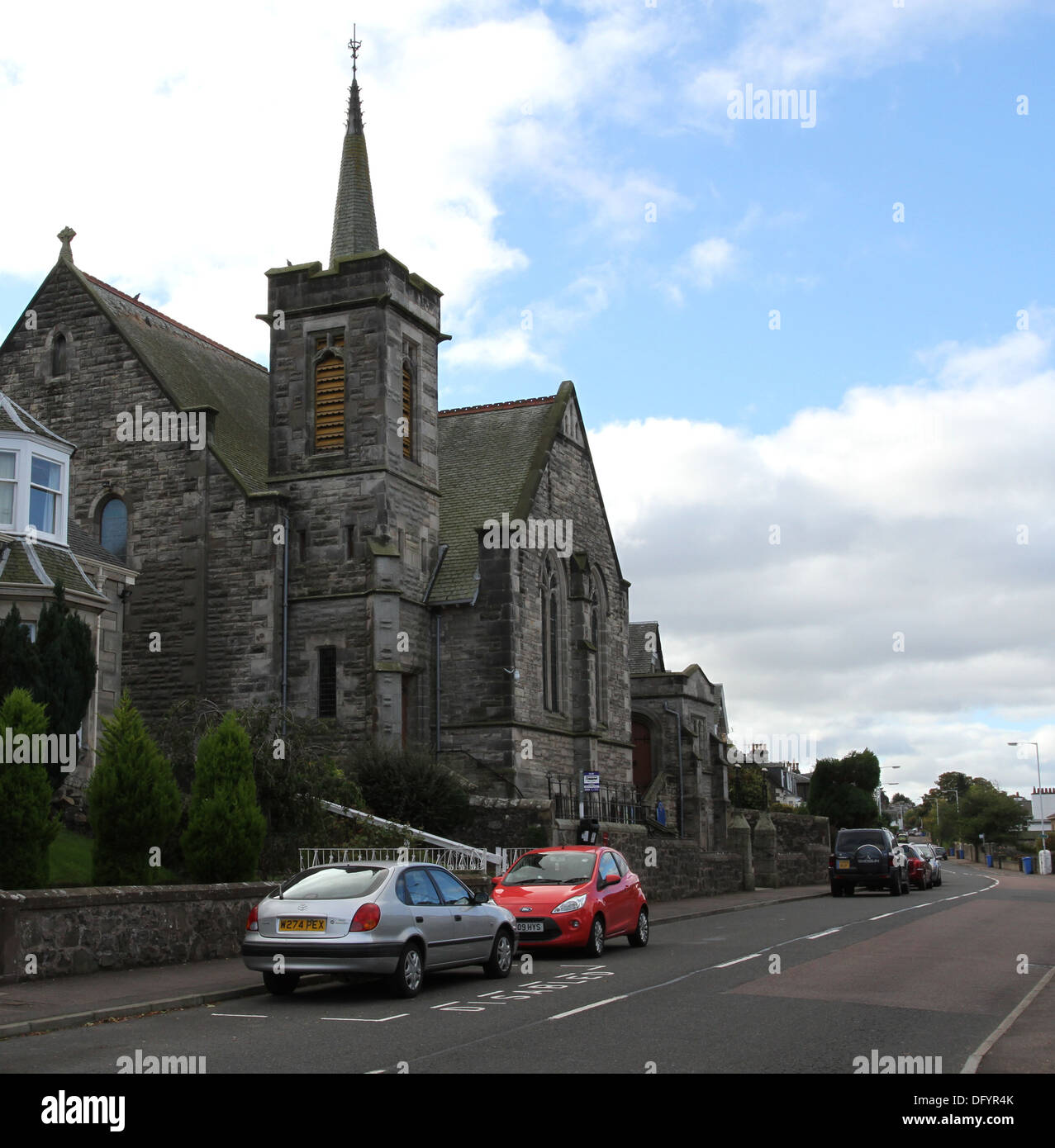 Wormit street scene Fife Scotland October 2013 Stock Photo - Alamy