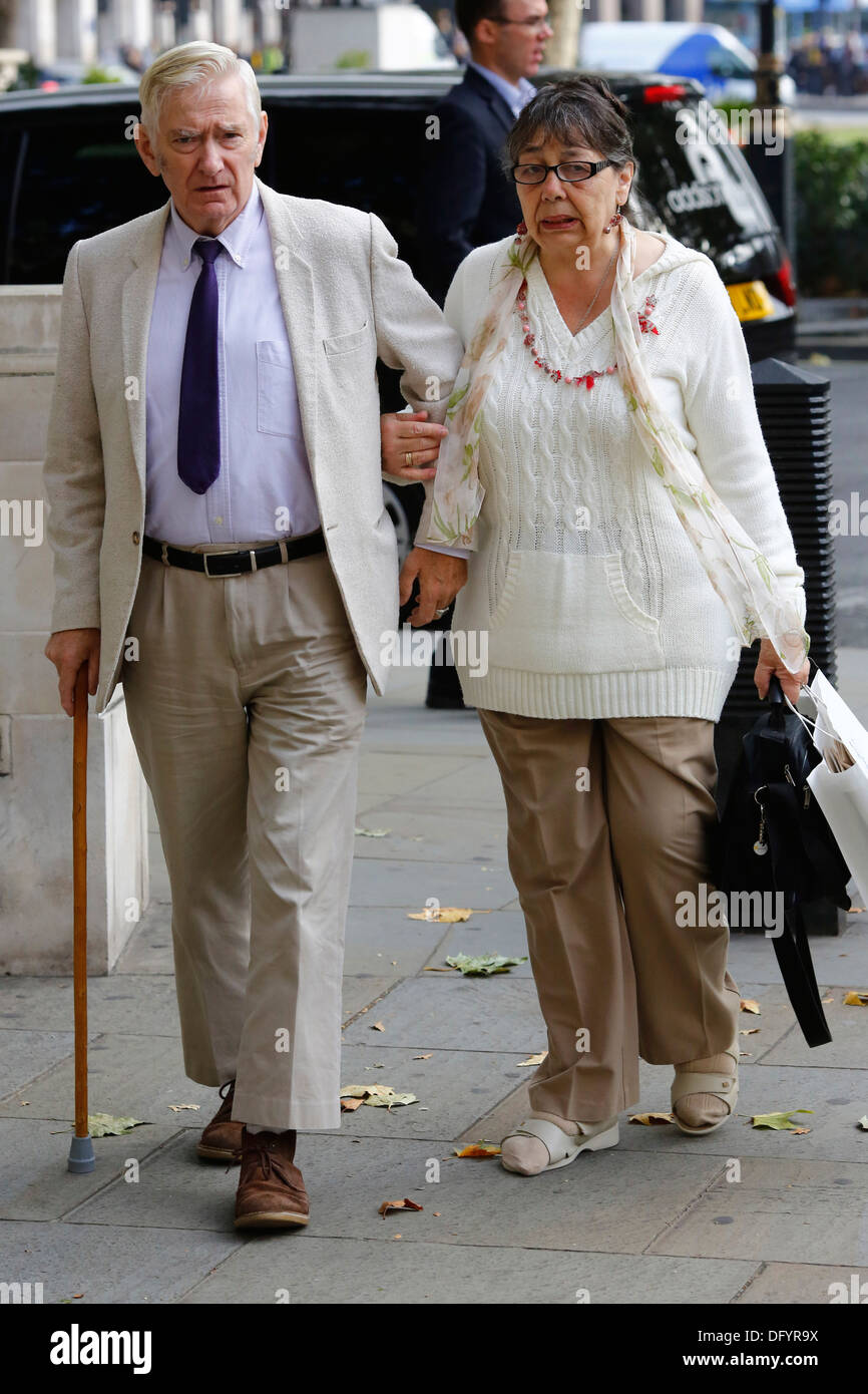 Peter and Hazel mary Bull arrive at the Supreme Court in central London ...