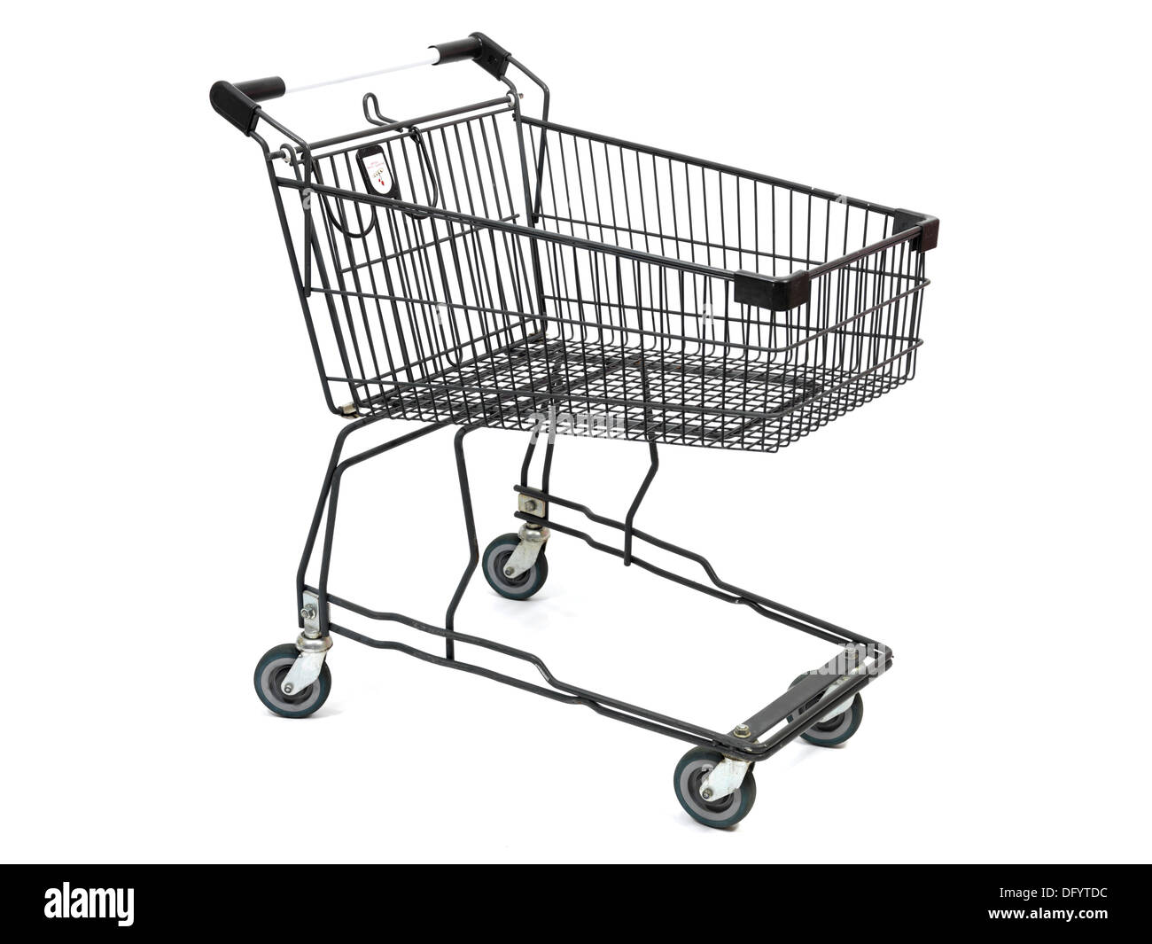 A shopping trolley isolated against a white background Stock Photo - Alamy