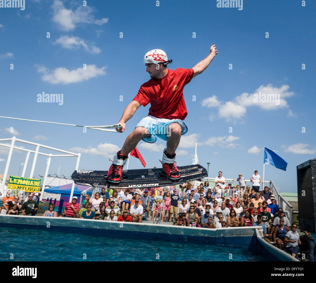 Surf act goes airborne, Great New York State Fair, Syracuse Stock Photo ...