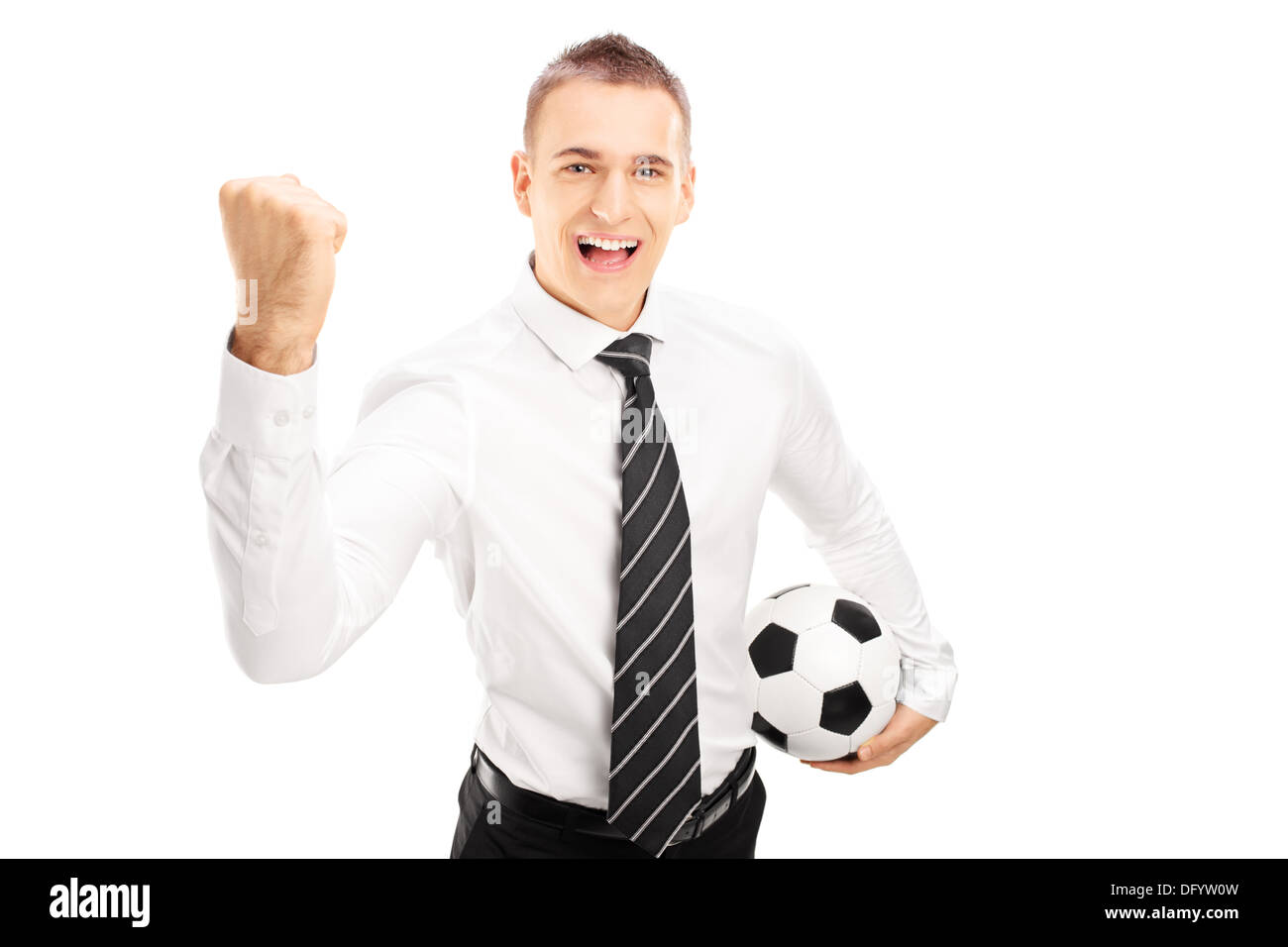 Happy football manager hi-res stock photography and images - Alamy