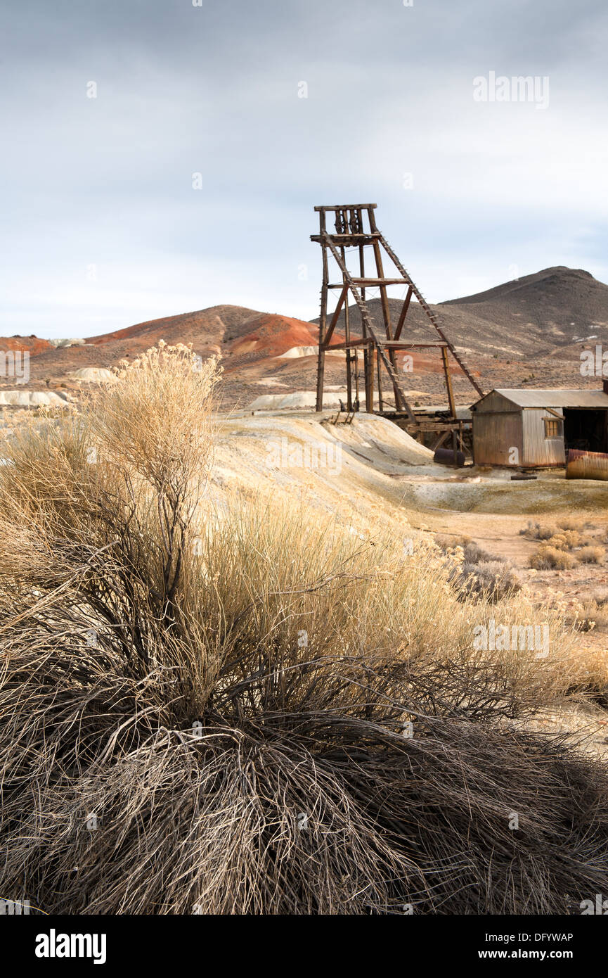 Old Mine in Goldfield, Nevada Stock Photo - Alamy