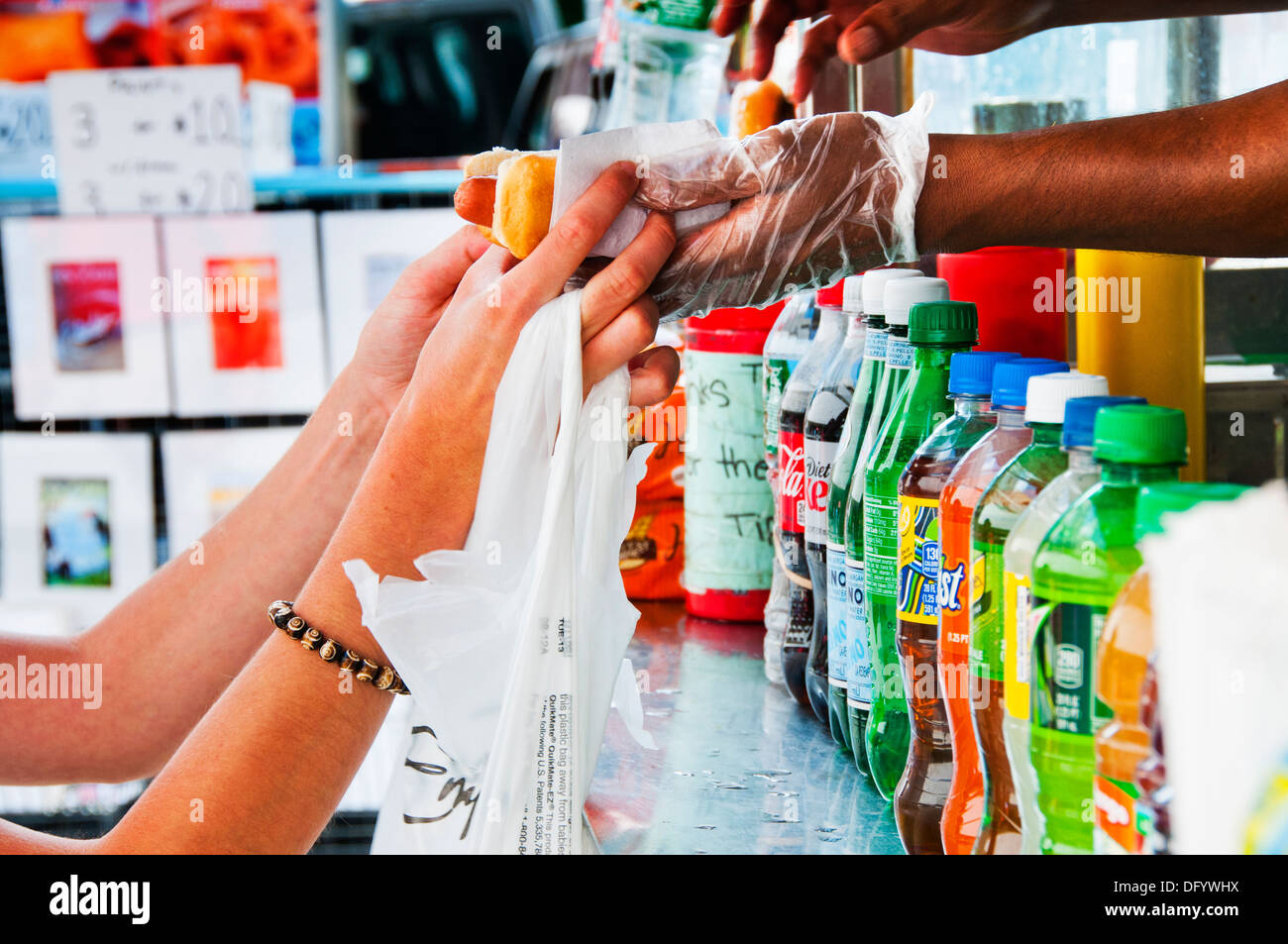 Hot dog counter hi-res stock photography and images - Alamy